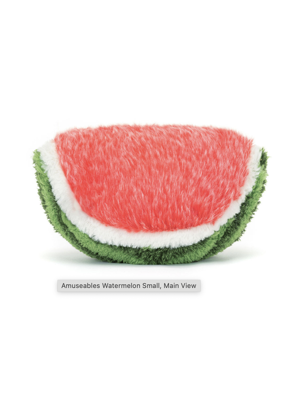 jellycat - peluche petite pastèque - i am small amuseable watermelon